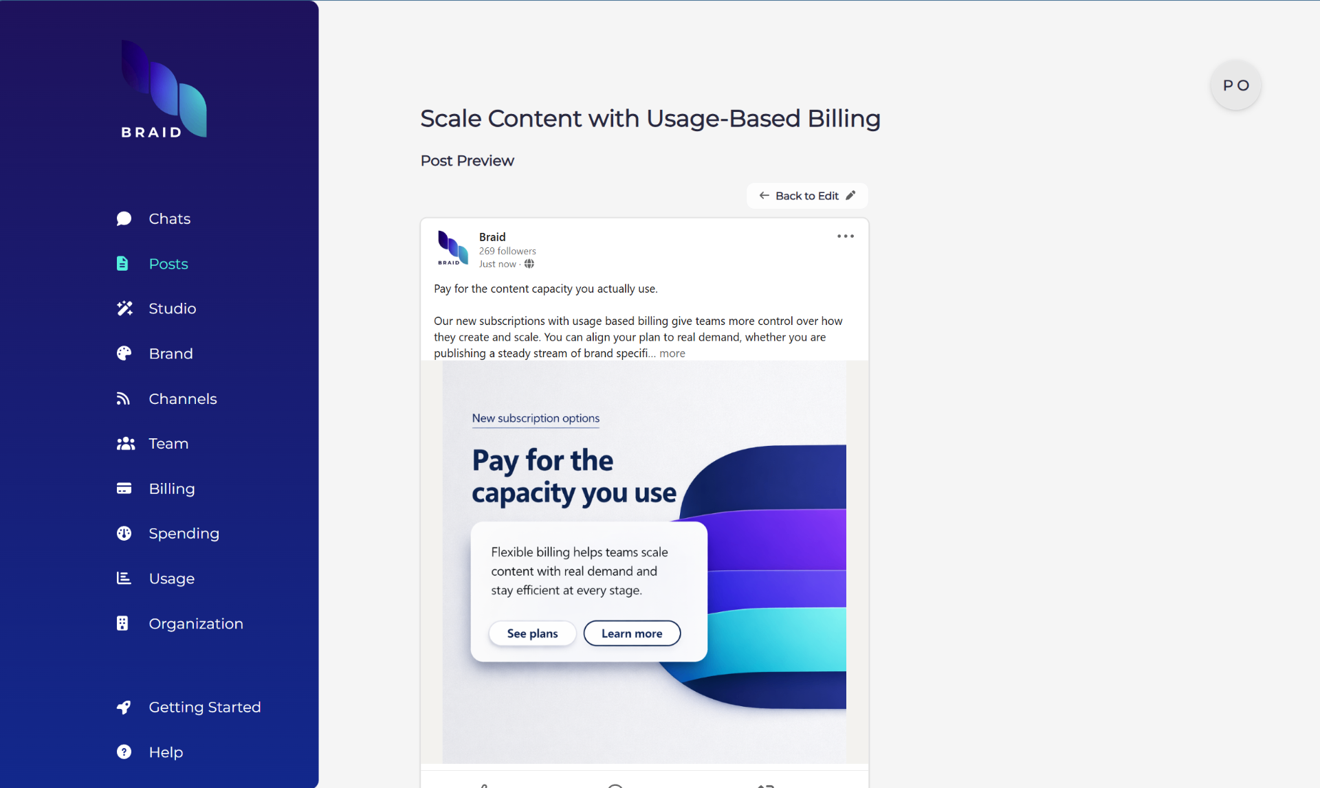 Braid AI-Powered Content Creation for Your Brand